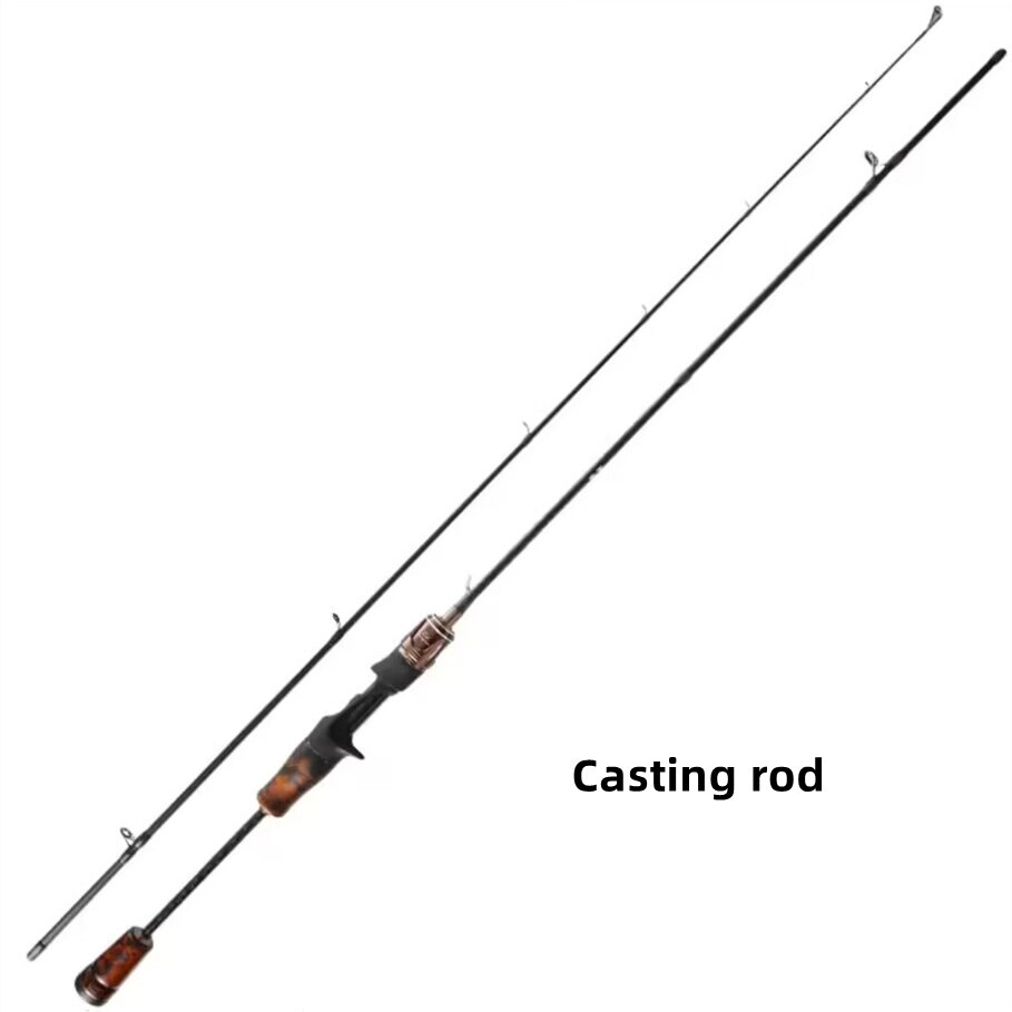 Lure Fishing Rod 1.38m 1.5m Carbon Fiber Casting Spinning Travel Pole 2 ...