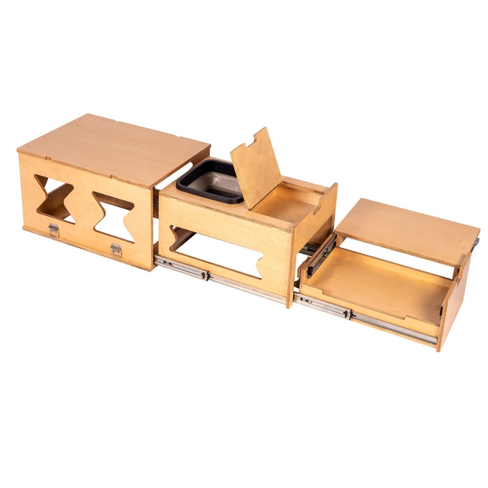 XK Overland Kitchen Box WD711 All-in-One Camping with Washing, Chopping ...