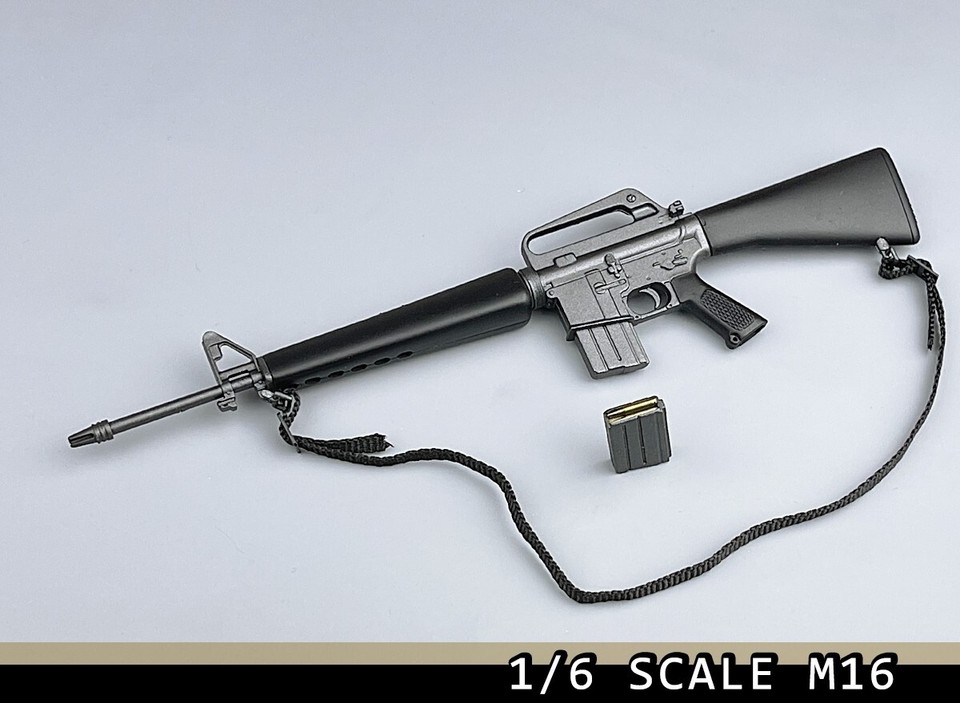 1/6 M16 Gun Rifle Weapon WWII War Toy Army Model For 12" Soldier Figure ...