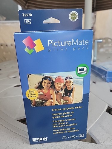 Epson PictureMate Print Pack 100 Photo Sheets/ Photo Cartridge T5570 ...