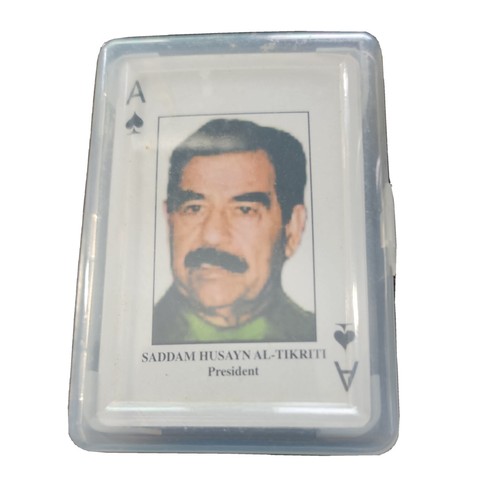 SADDAM HUSSEIN Husayn Al-Tikriti MOST WANTED Playing Cards Deck Iraq ...