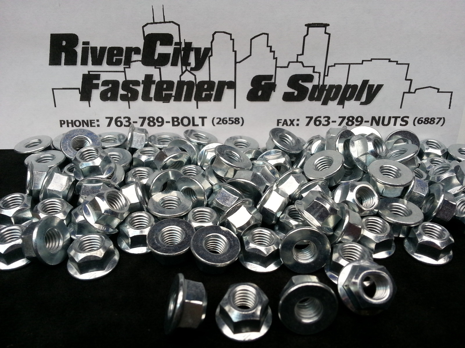 (25) M6-1.0 Metric Hex Flange All Metal Lock Nuts DIN 6927 M6x1.0 6mm x ...