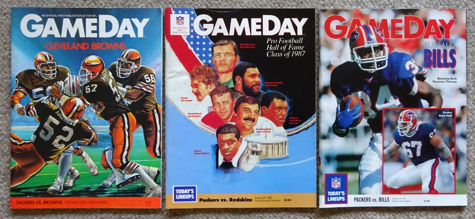 Vintage 1983-1987-1991 GAMEDAY Magazine PROGRAM Lot of 3-Green Bay ...