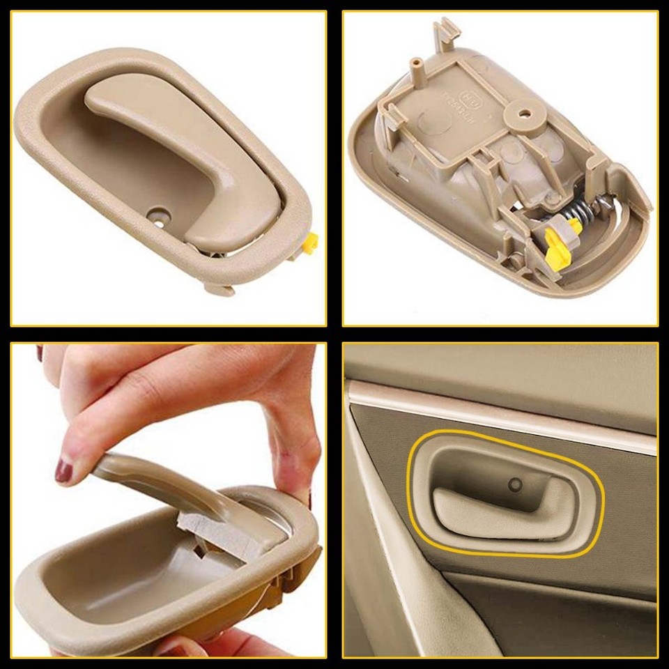 Beige Interior & Left Right Door Side Handle Fits 1998-2002 Toyota ...