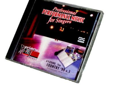 PROFESSIONAL PERFORMANCE MUSIC 1334G COUNTRY '99 Vol. 3 Karaoke CD&G ...