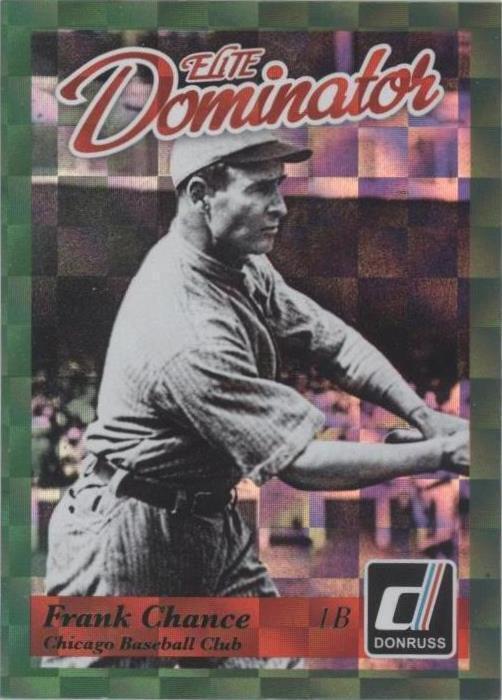 2014 Panini Hall of Fame - Elite Dominator Frank Chance #10 for sale ...