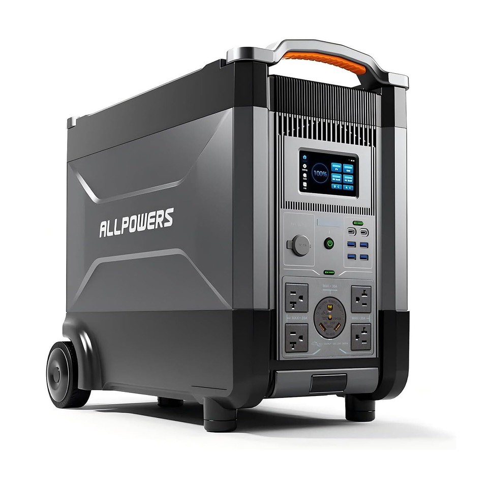 ALLPOWERS R4000 Portable Power Station 3600W AC Output Solar Generator ...