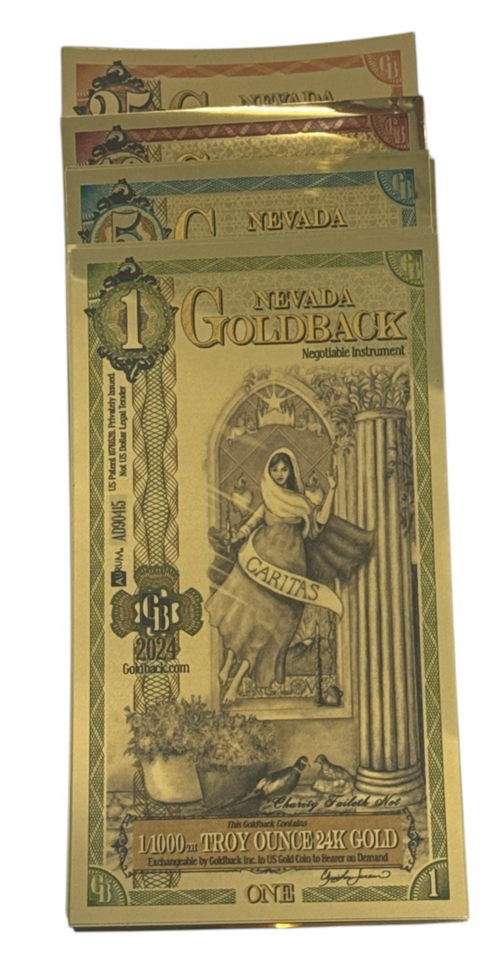 Nevada "Community Changer" Goldback Bundle (100 Assorted Goldbacks ...