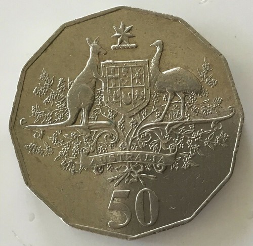 2001 AUSTRALIAN 50 CENT COIN-CENTENARY OF FEDERATION-DOUBLE RIM ERROR ...