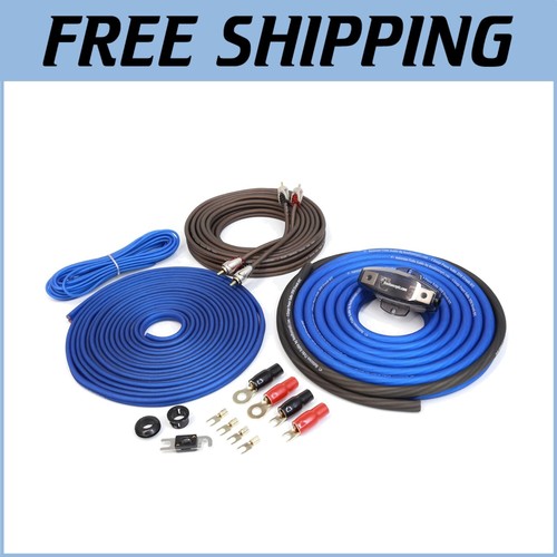 Complete 2 Channel Amplifier Installation Kit - 4 Gauge OFC with Fuse ...