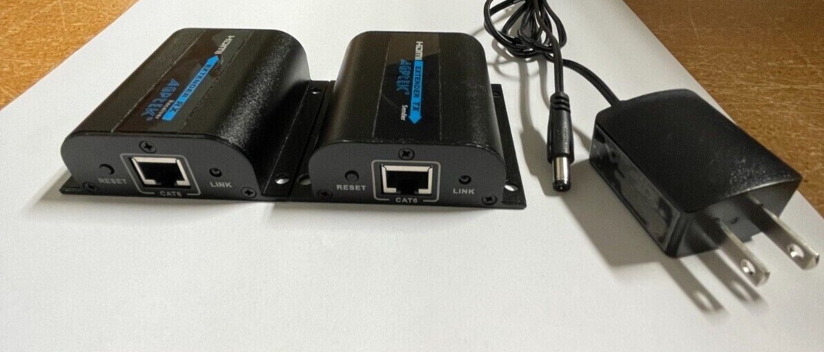 AGPTEK HDMI Extender TX Sender/Receiver over Single Cat6/6a/7 Ethernet ...