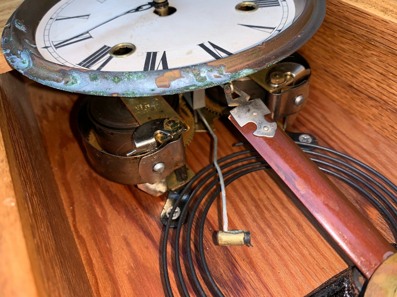 Vintage Southern Movement Oak Mantle Clock | eBay