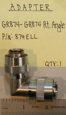 GR874 to GR874 Right Angle Adapter P/N: 874ELL | eBay