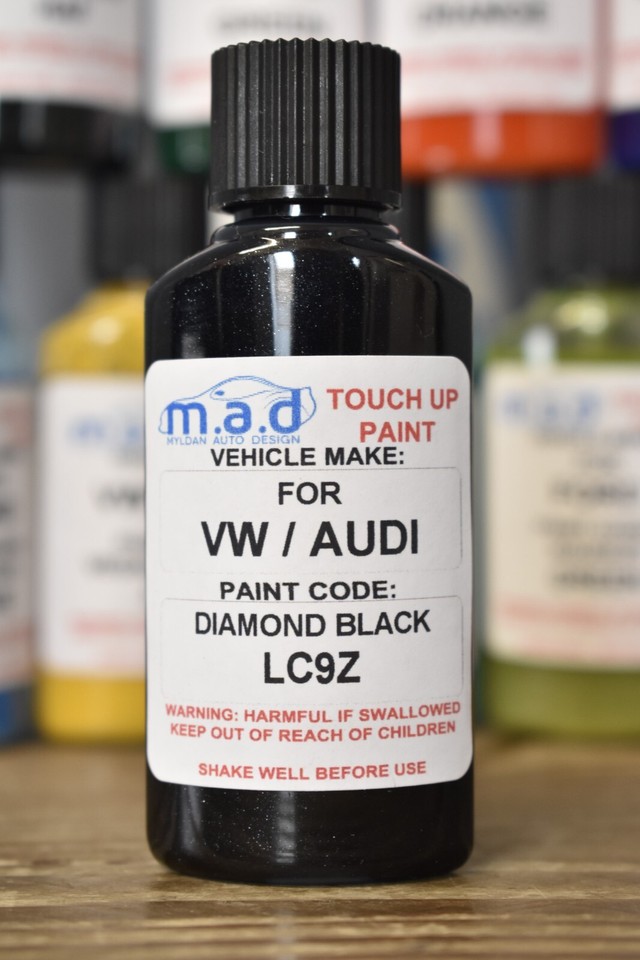 Touch Up Kit For VW/Audi Diamond Black Magic LC9Z Paint Chip Stone 30ML ...