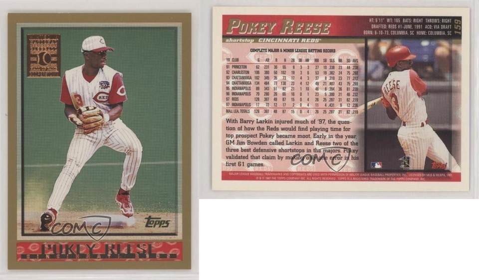 1998 Topps Minted in Cooperstown Pokey Reese #159 1o0 | eBay UK