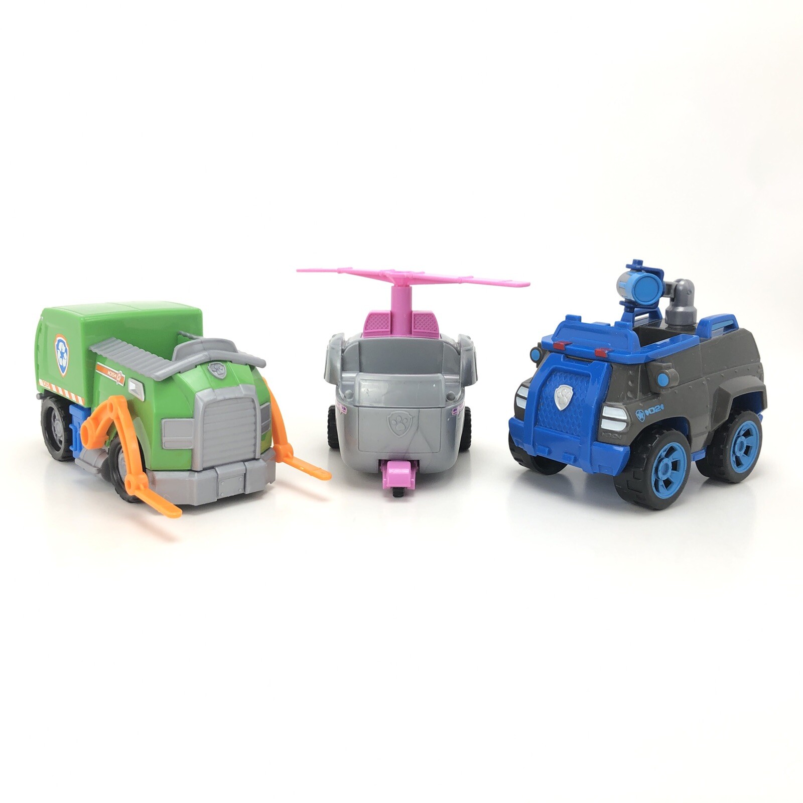 Paw Patrol Toys Chase Rocky Skye Lot of 3 Vehicles Car Truck Helicopter ...