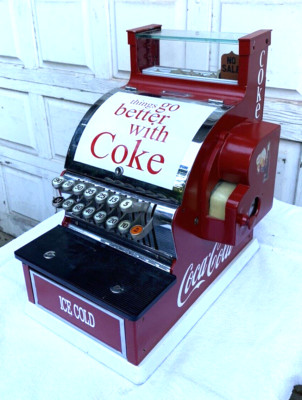 Antique National Coca Cola Theme Cash Register mdl. 717 | eBay