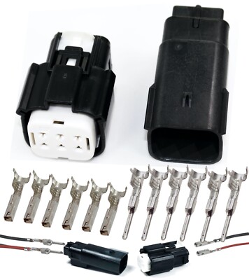Molex 6 Pin Connector 14-16 AWG, Waterproof Sealed Kit, MX150L Marine ...