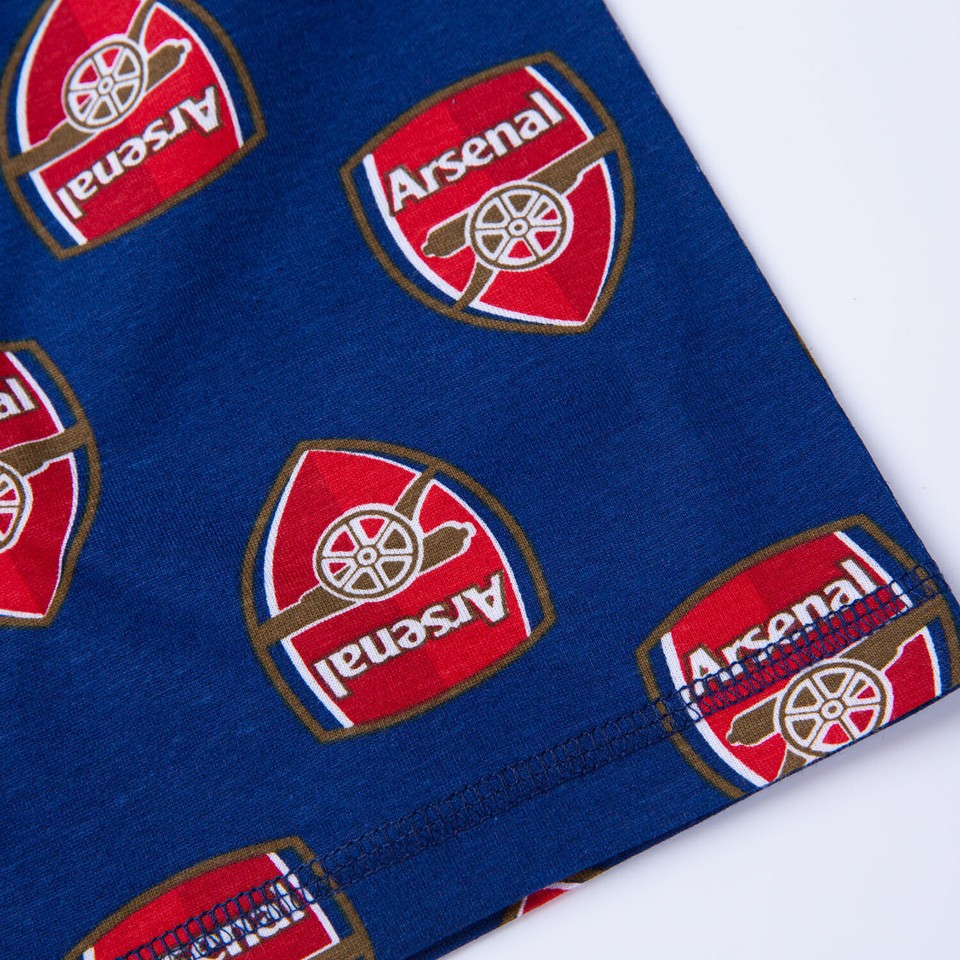 Arsenal F.C Boys Short Pyjamas, Summer Football Pjs, Official ...