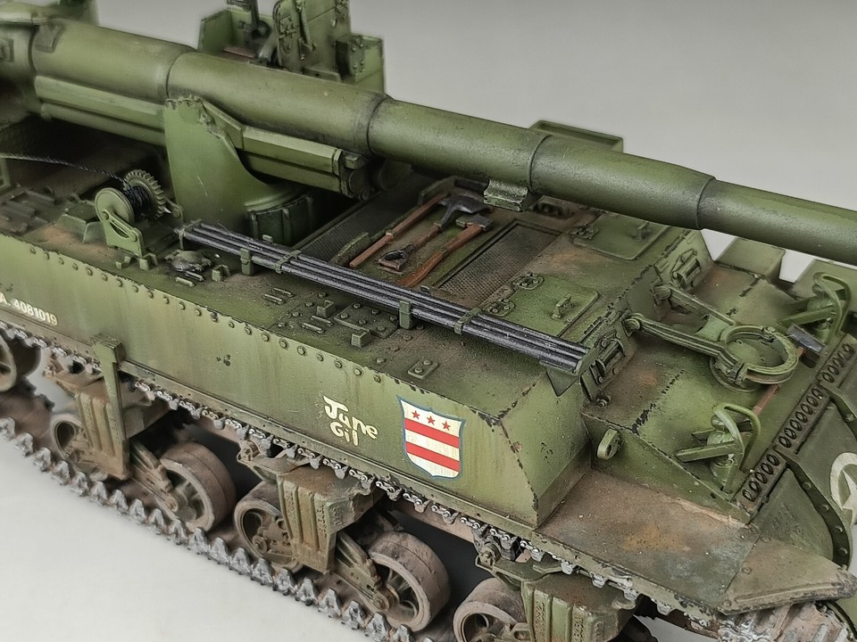 1/35 Built WWII U.S M12 155mm Gun Motor Carriage Howitzer Model | eBay