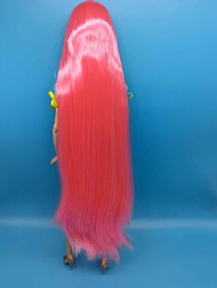 OOAK Custom Reroot Barbie Doll CEO Millie Long Pink Hair Made to Move ...