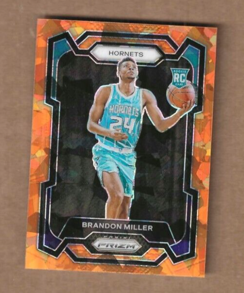 2023/24 Panini Prizm Brandon Miller Rookie Card #152, Orange Ice ...