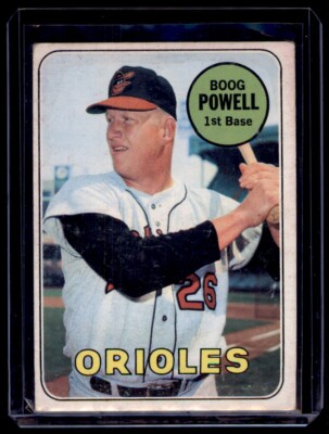 1969 Topps Boog Powell Baltimore Orioles #15 2084 | eBay