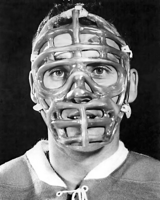 Jacques Plante - Habs (Pretzel Mask), 8x10 B&W Photo | eBay