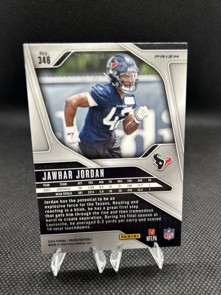 2024 Panini Prizm Jawhar Jordan RC Orange Laser #346 Houston Texans 🏈 ...