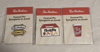 Tim Hortons Set of 3 Collectible Enamel Retro Pins NEW 2024 | eBay