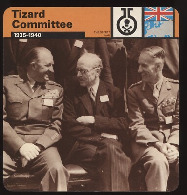 Tizard Committee Edito Service Card Second World War II Secret | eBay