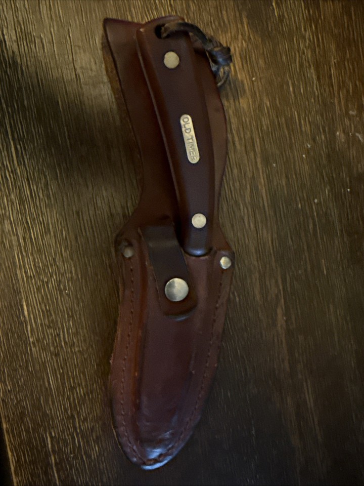 SCHRADE 154OT OLD TIMER USA made Sharpfinger Drop Point W/ Sheath | eBay