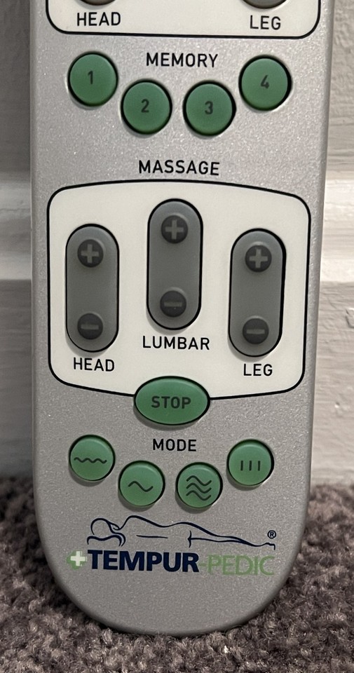OEM Tempur-Pedic Ergo Premier 10003-RFREMS-L008 Wireless Remote Control ...