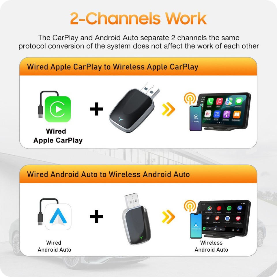 USB Wireless CarPlay Adapter For iPhone Apple Wireless Carplay Dongle ...
