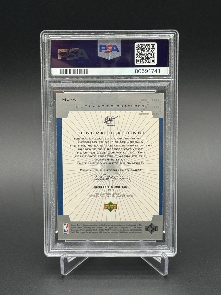 2001 Ultimate Collection #MJA Michael Jordan Signatures On Card Auto ...