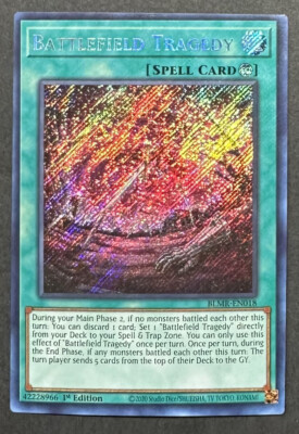 YUGIOH Battlefield Tragedy BLMR-EN018 Secret Rare 1st Edition NM/Mint ...