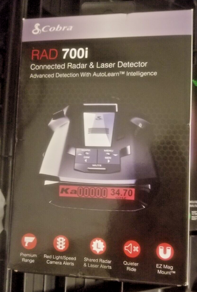 Cobra RAD 700i Radar Laser Detector - Black (0180012-1) 28377108198 | eBay