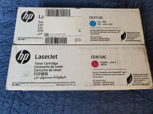NEW SEALED Genuine HP CE411AC CE413AC TONER | eBay
