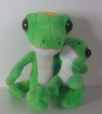GEICO INSURANCE PLUSH ADVERTISING DOLL & CLIP-ON DOLL 4" & 6 1/2" TALL ...