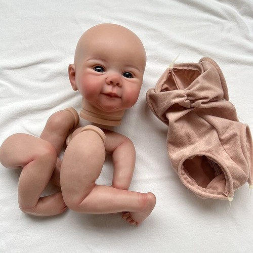 19" Painted Reborn Baby Doll Kit Part Lifelike Newborn Unfinished Kit ...
