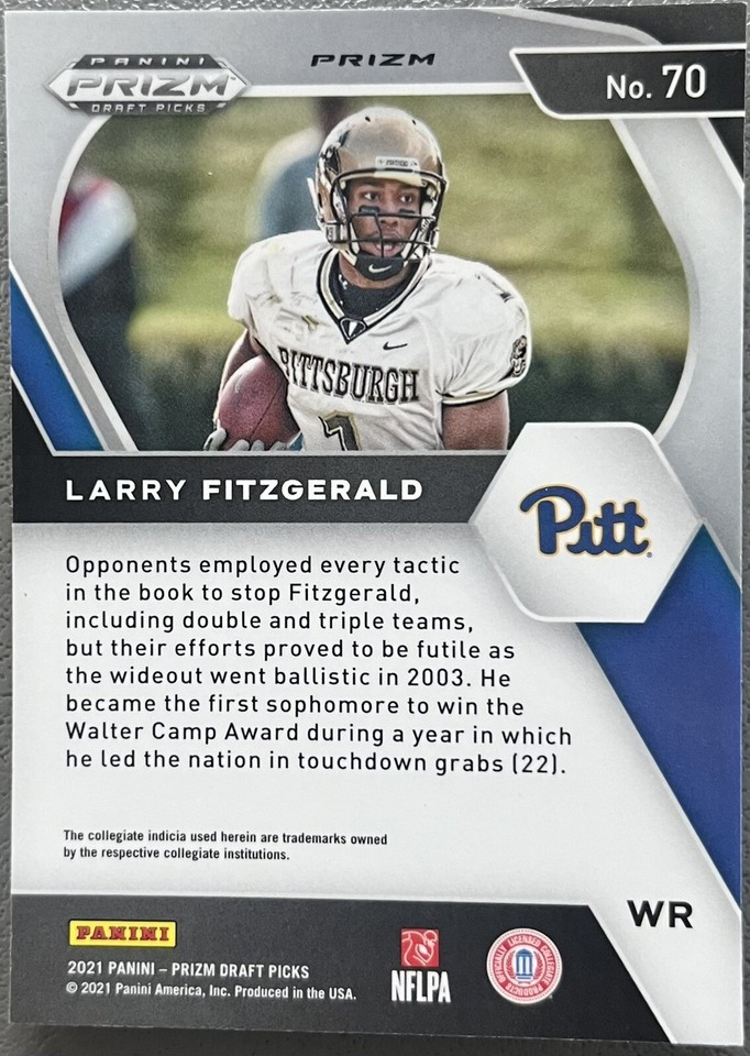 2021 Panini Prizm Draft Picks Red White And Blue Parallel #70 Larry ...