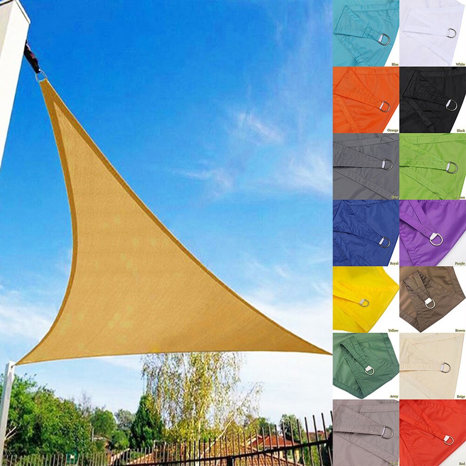 Patio Sun Shade Sail Sunscreen Garden Canopy Awning 90% UV Block ...