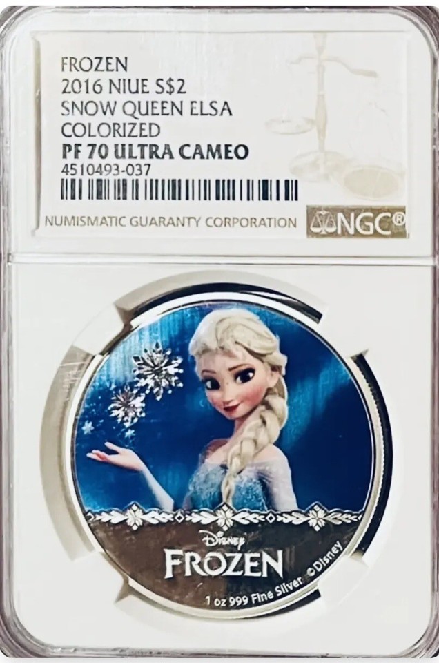 8 Disney Frozen Character coins Niue 1oz .999 Silver NGC PF70 Ultra ...