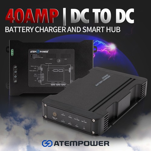 MOBI 40A DC to DC Battery Charger Dual Battery System Kit 12V & Smart ...