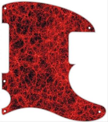 Pickguard to fit Fender Graphic Telecaster Guitar 5 Hole ESQUIRE Red ...