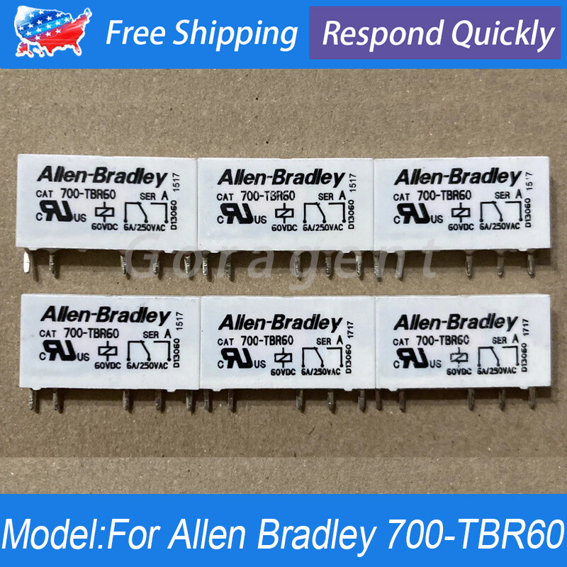 Lot of 6 New For Allen Bradley 700-TBR60 Power Relays 6A 60VDC 5 Pin | eBay