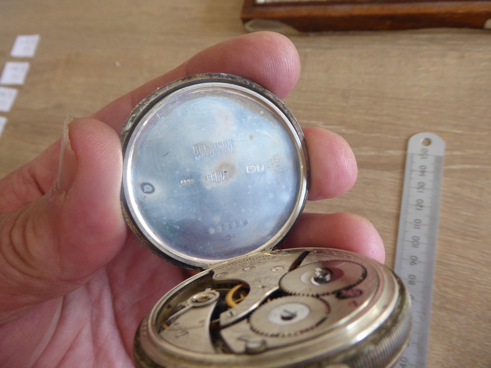 GOOD VINTAGE SILVER GENTS WALTHAM TOP WINDER POCKET WATCH WORKING,DATES ...