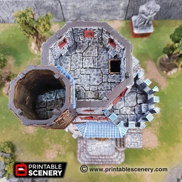 Ironhelm Fortress Fantasy Style Building 3D Print Tabletop Terrain DND ...