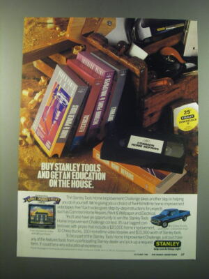 1988 Stanley Tools Ad - Buy Stanley tools and get an education on the ...