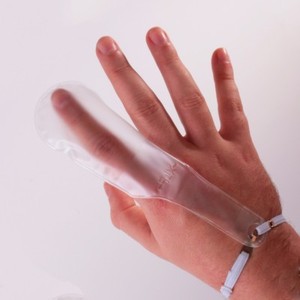 2x X-LARGE RE-USABLE PLASTIC FINGER STALLS Adjustable Bandage Dressing ...